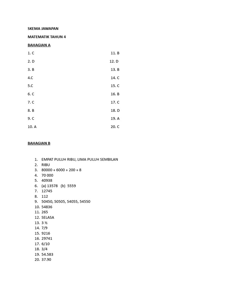 Skema Jawapan-Mt PPT 2023 | PDF