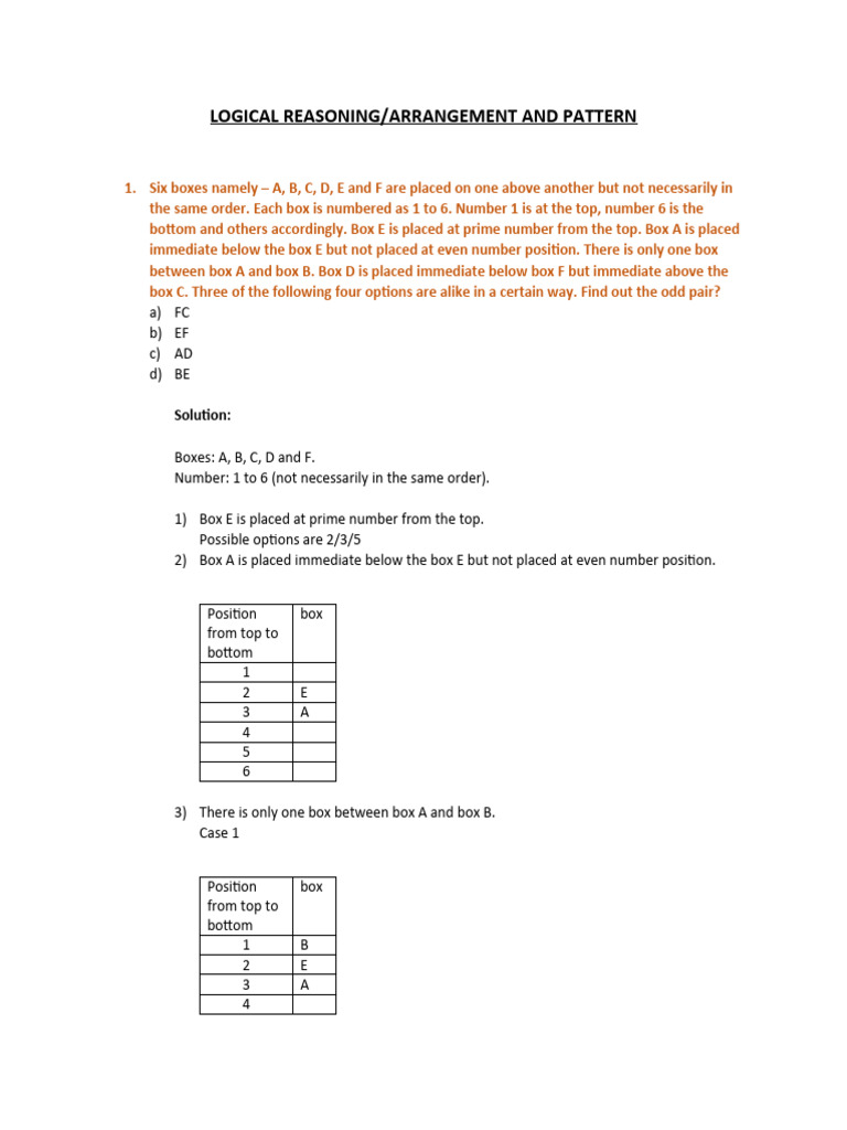 Logical Reasoning | PDF | Mathematics | Science