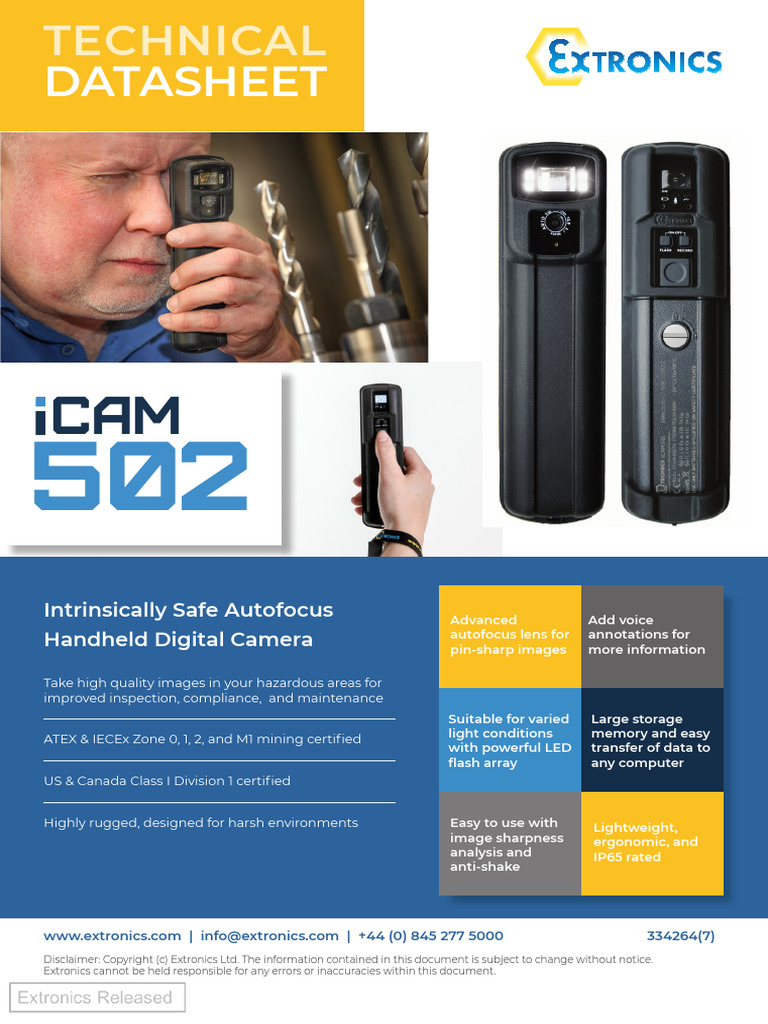 iCAM502 Datasheetdoc | PDF | Computing | Imaging