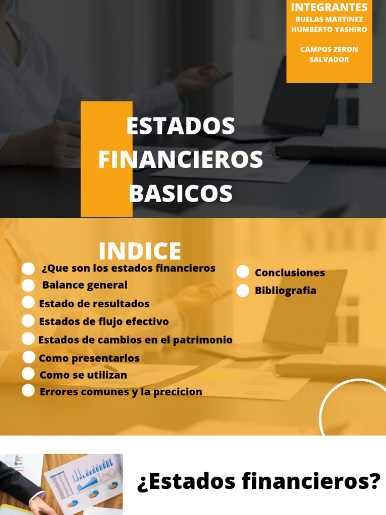 Estados Financieros Basicos | PDF | Contabilidad | Hoja de balance