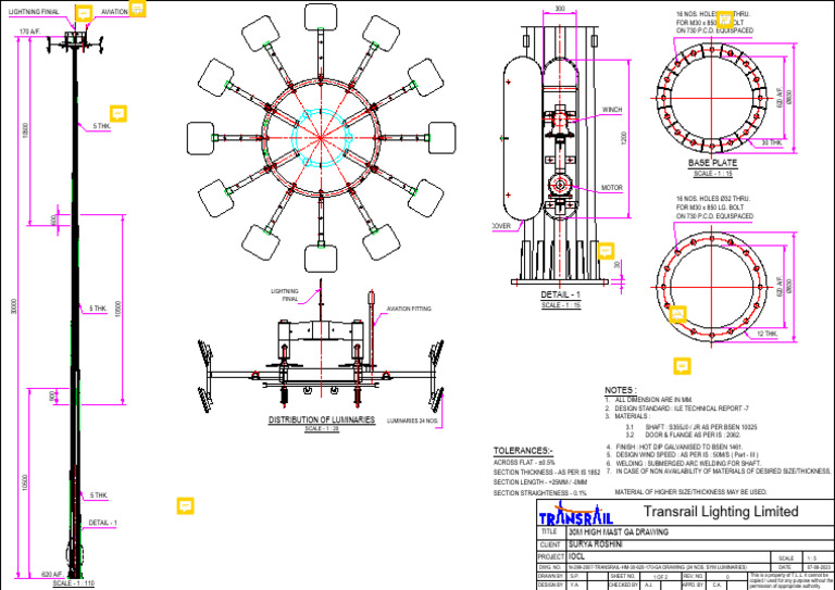 Revisions - N-299-2007-TRANSRAIL-HM-30-620-170-GA DRAWING (24 NOS SYM ...