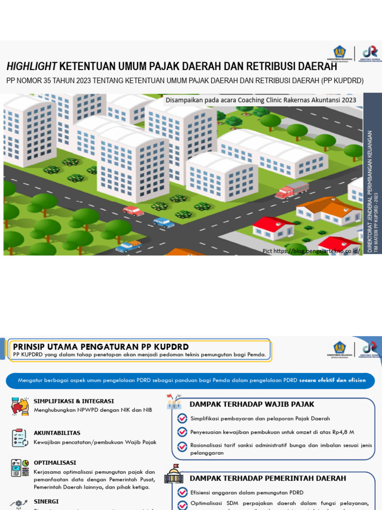 Materi CC Klinik Perimbangan Keuangan - Ketentuan Umum PDRD - Arief Rahman Hakim | PDF