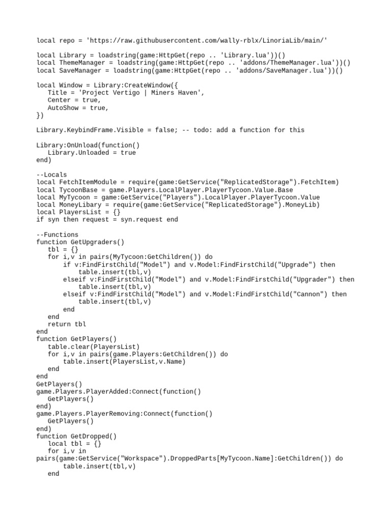Miners Haven FREE GUI - AUTO PULSE - AUTO SELL & MORE! | PDF | Computing | Computer Science