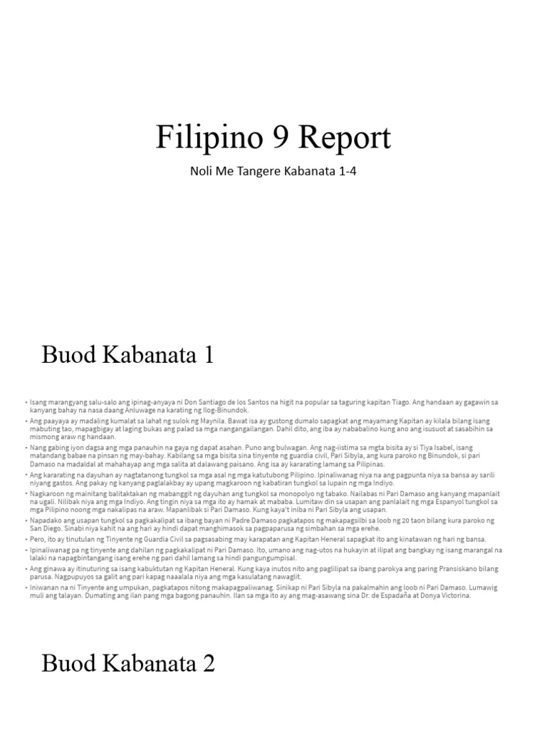 Filipino 9 Report PowerPoint Presentation | PDF