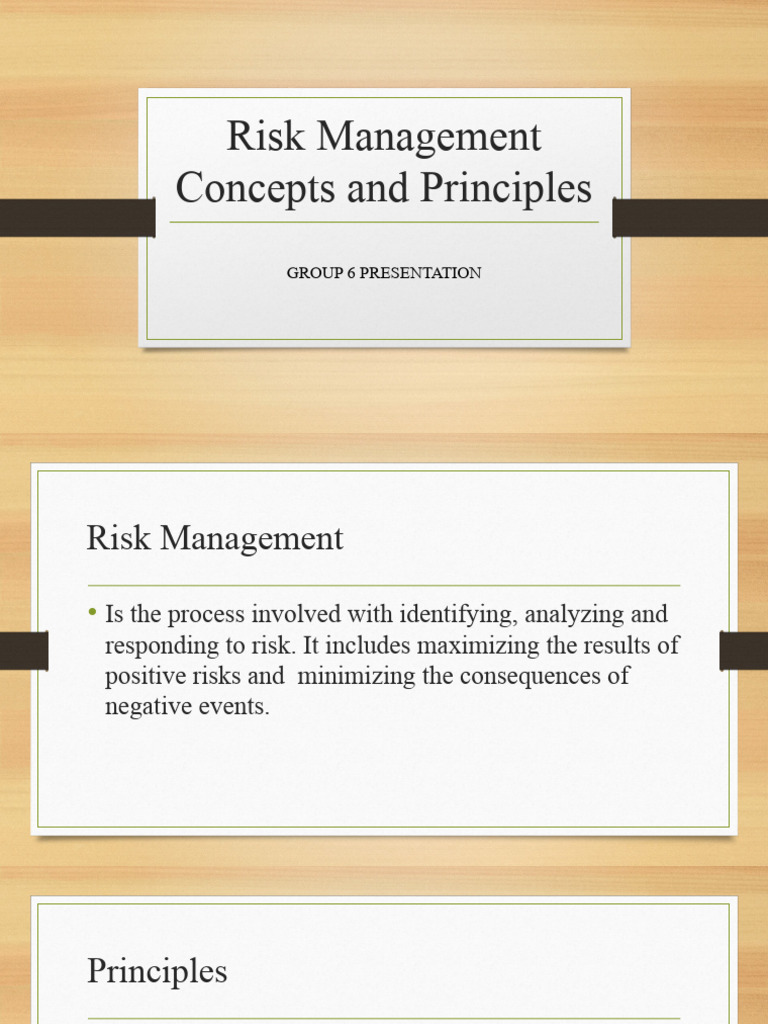Risk Management Concepts and Principles | PDF | Risk | Risk Management