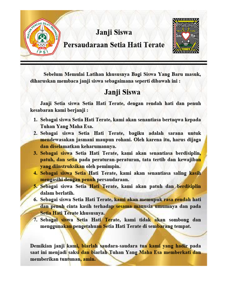Janji Siswa | PDF