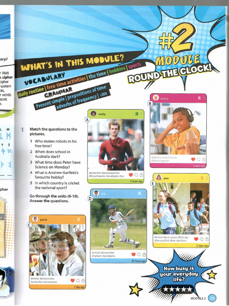 Hashtag English A1 Unit 2 | PDF