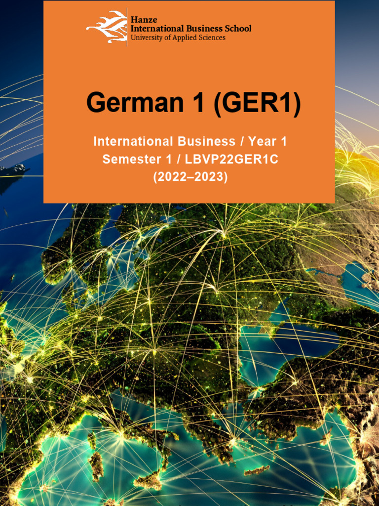 German 1 Course Overview for IB Students | PDF | Fluency | Word
