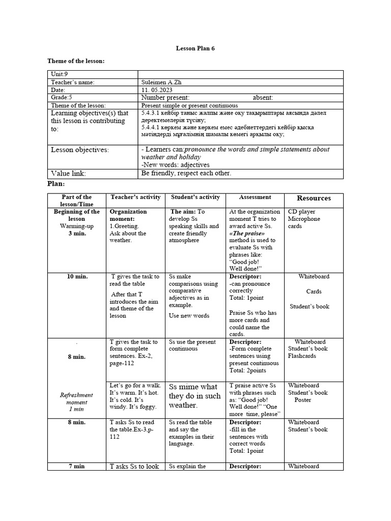 LP 6 Grade 5 | PDF | Human Communication | Learning