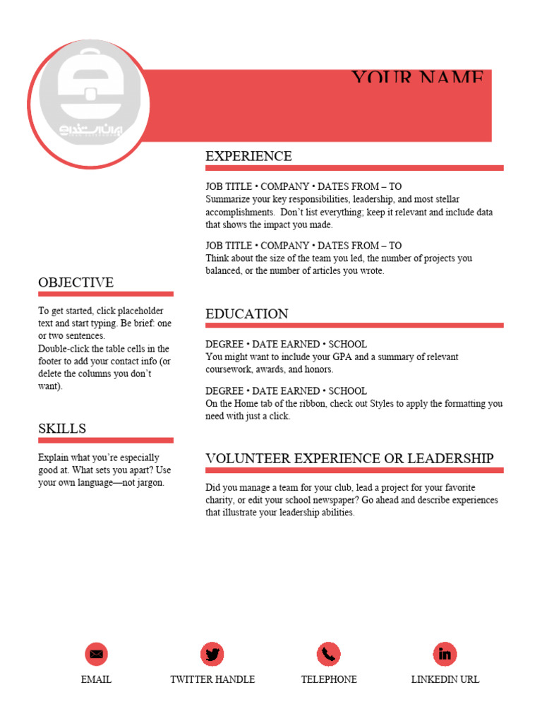CV Template for Bilingual Candidates | PDF | Business