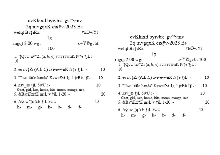 Class (1) English | PDF