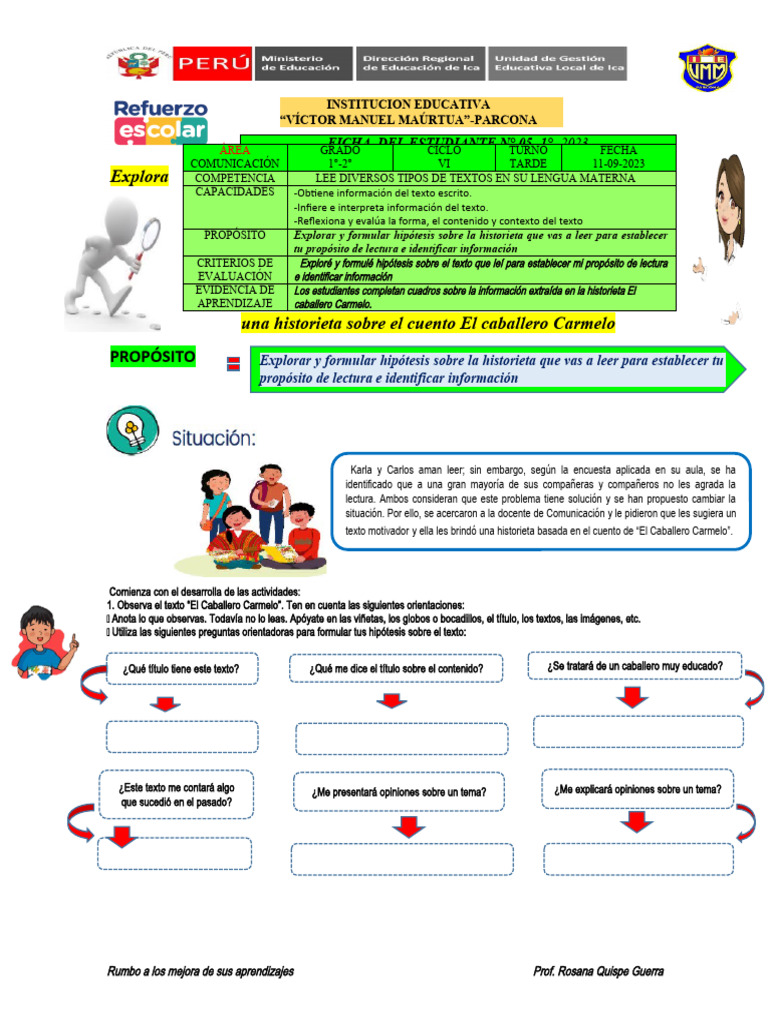 Significado de "alforja rebosante" | PDF | Evaluación | Cómics