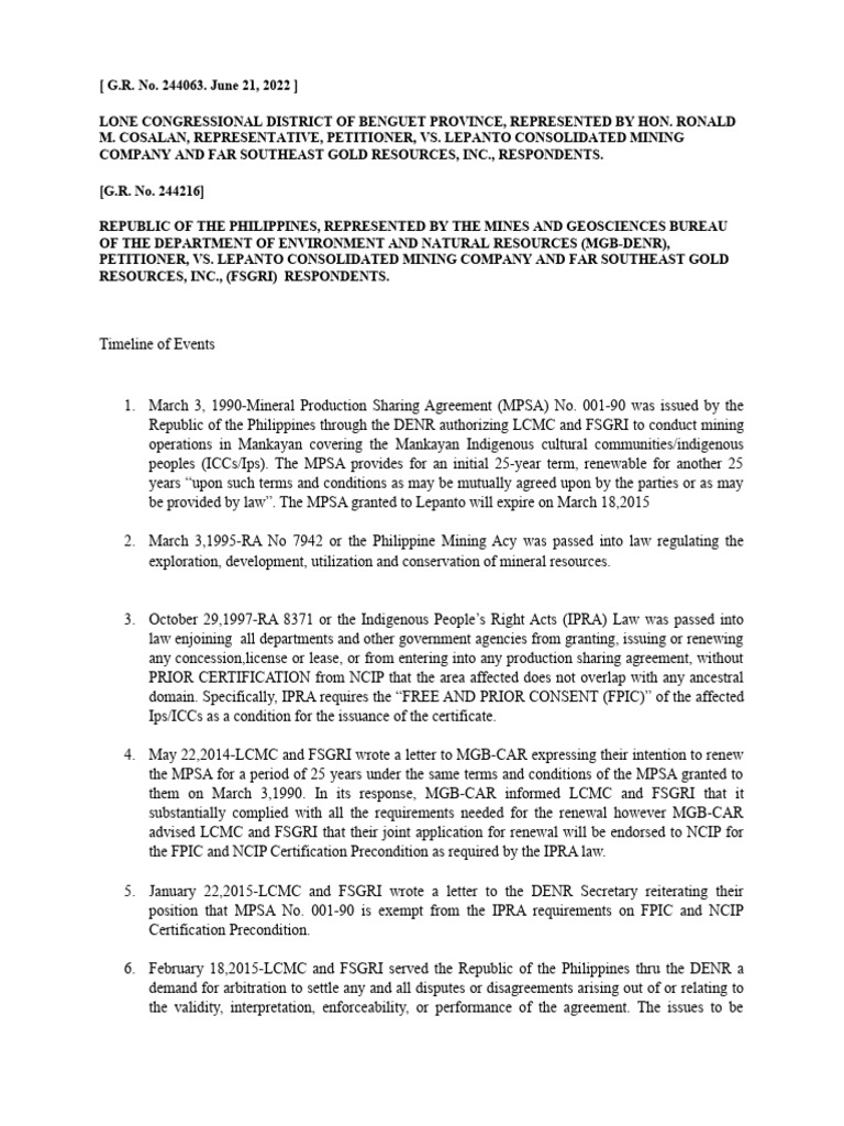 Mpsa of LCMC | PDF | Arbitration | Arbitral Tribunal
