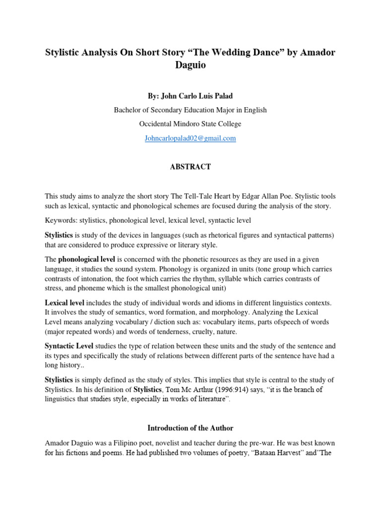 Stylistic Analysis | PDF | Phonology | Word