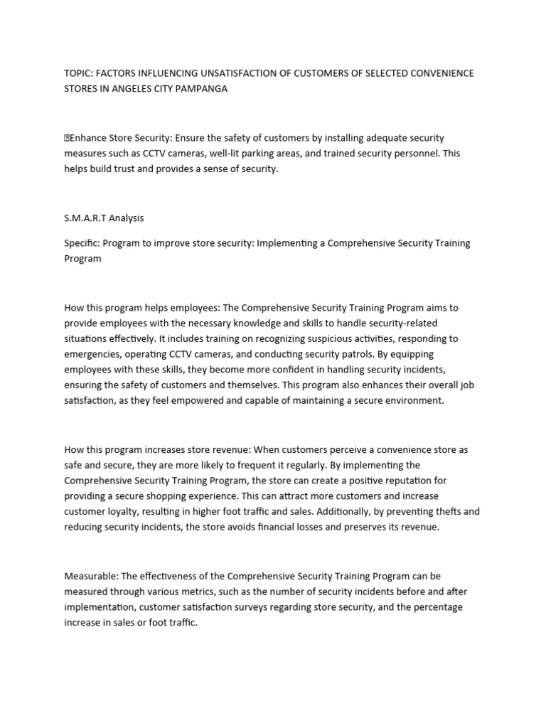 Recommendation & Conclusion | PDF | Point Of Sale | Employee Retention