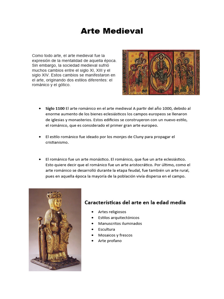 Arte Medieval | PDF | Edades medias | Poesía épica