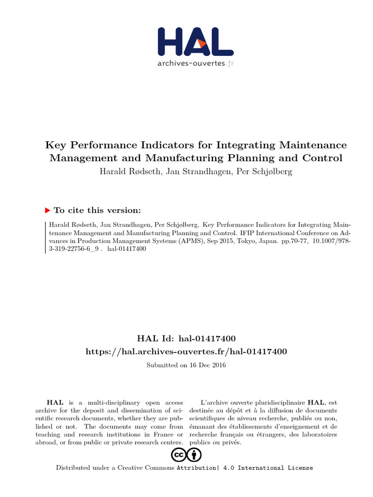 Key Performance Indicators For Integrati | PDF | Performance Indicator ...