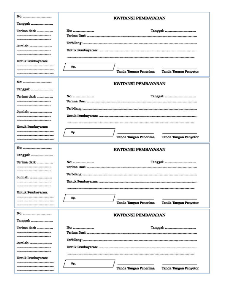 Kwitansi Word | PDF