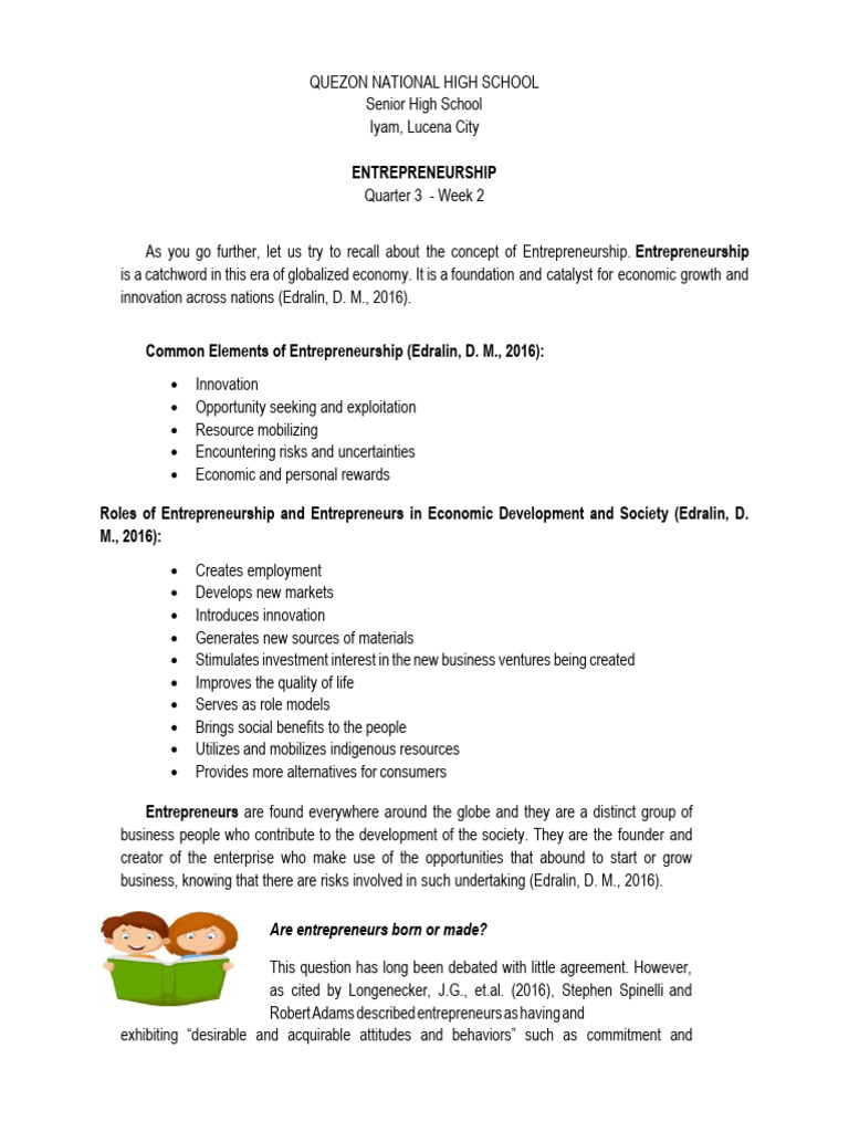 Lecture Notes - Entrep - Q3 - Week2 | Download Free PDF ...