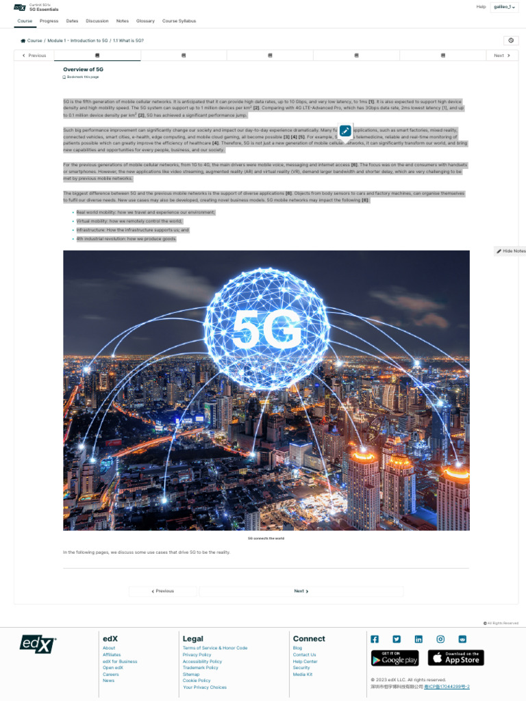 1.1 What Is 5G - Module 1 - Introduction To 5G - 5G Essentials - Edx | Download Free PDF ...