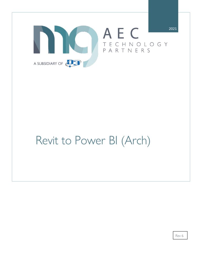 Arch - Pro-Revit and Power BI | PDF | Autodesk Revit | Microsoft Excel