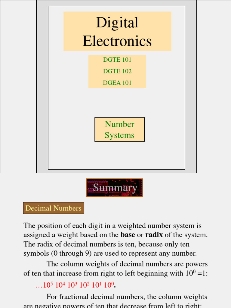 Number Systems | PDF | Binary Coded Decimal | Subtraction