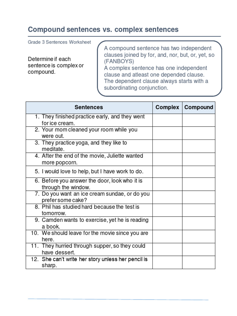 Compund & Complex Sentences - 1 | Download Free PDF | Linguistics | Language Mechanics