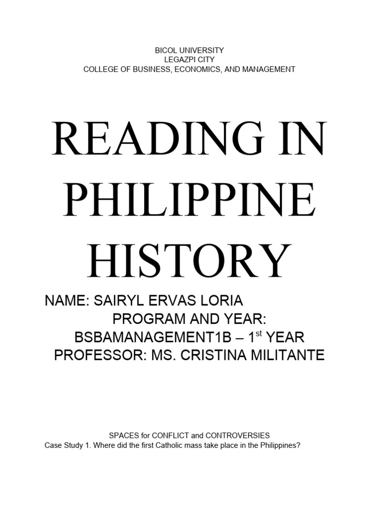 Riph Case Study (Loria, Sairyl Ervas) (Bsba MGT 1B) | PDF | Philippines