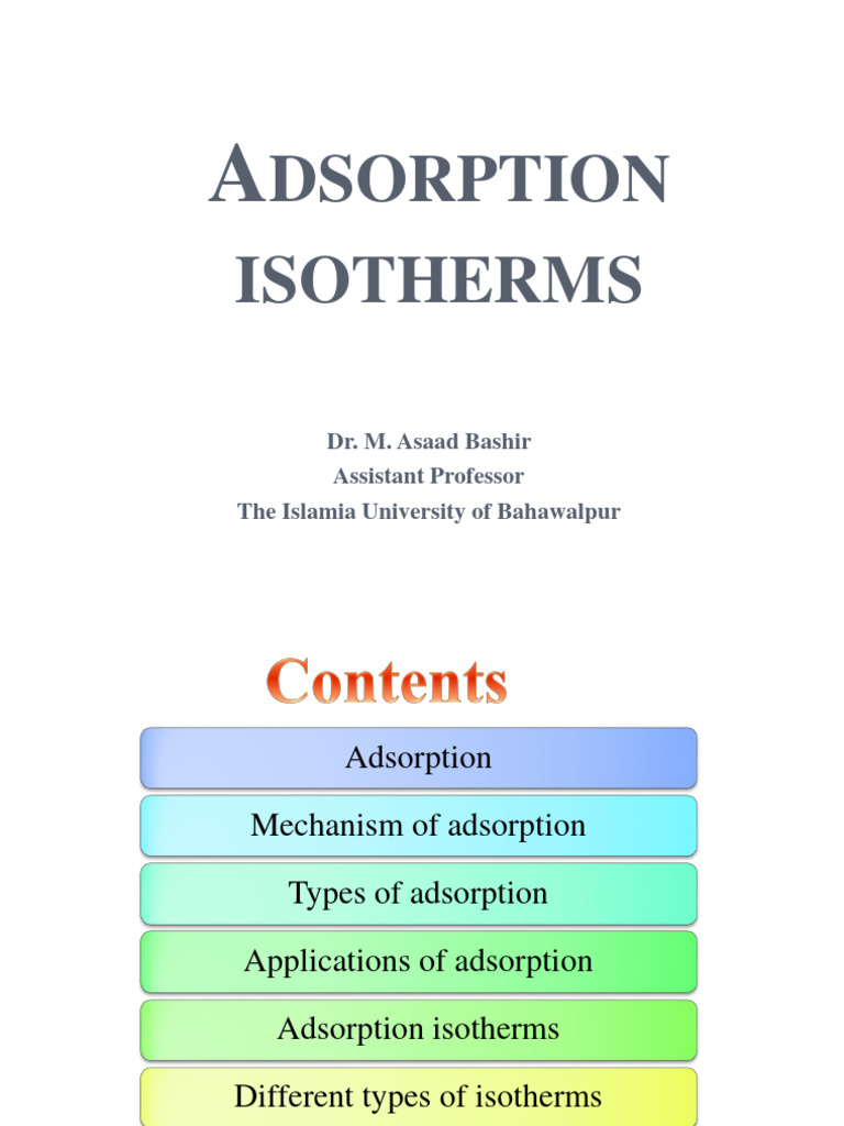 Adsorption Isotherms | PDF | Adsorption | Gases