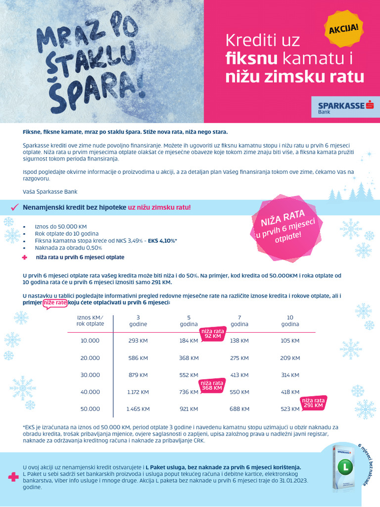 Ponuda Sparkasse Bank | PDF