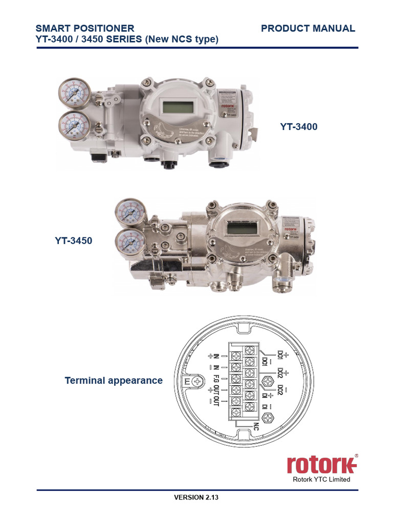 Yt-3400 3450 | Download Free PDF | Actuator | Valve