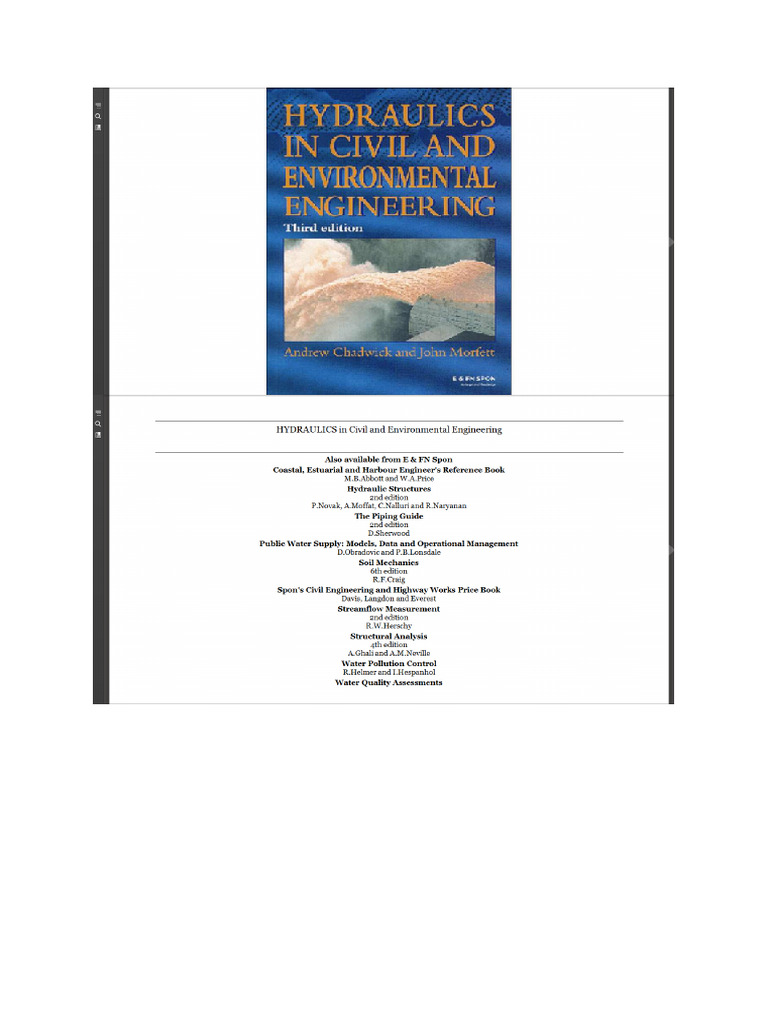 Advanced Hydralics in Civil and Environmental Engineering by Andrew ...
