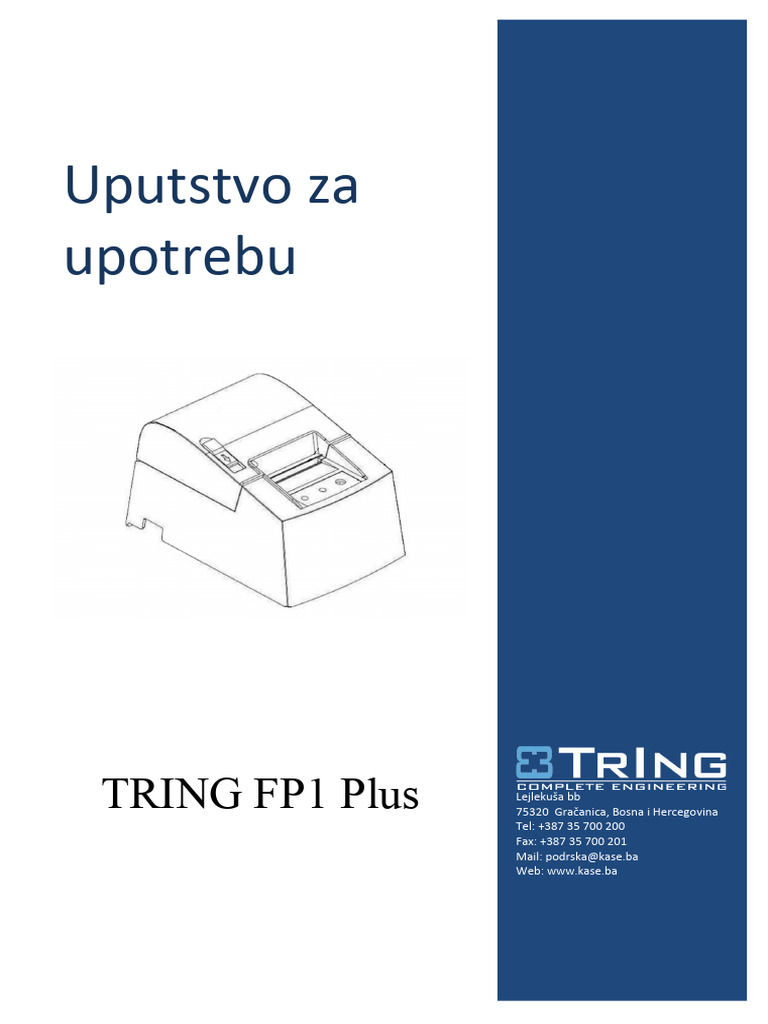 IFU 5.2 Korisničko Uputstvo FP1P | PDF
