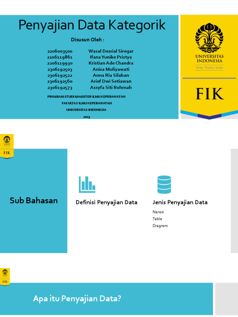 Kelompok 1 Penyajian Data Kategorik | PDF