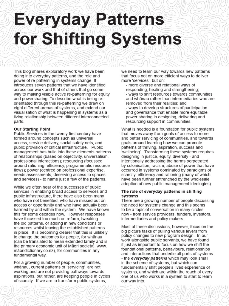 Everyday Patterns - YCGU and ACL | PDF | System | Experience