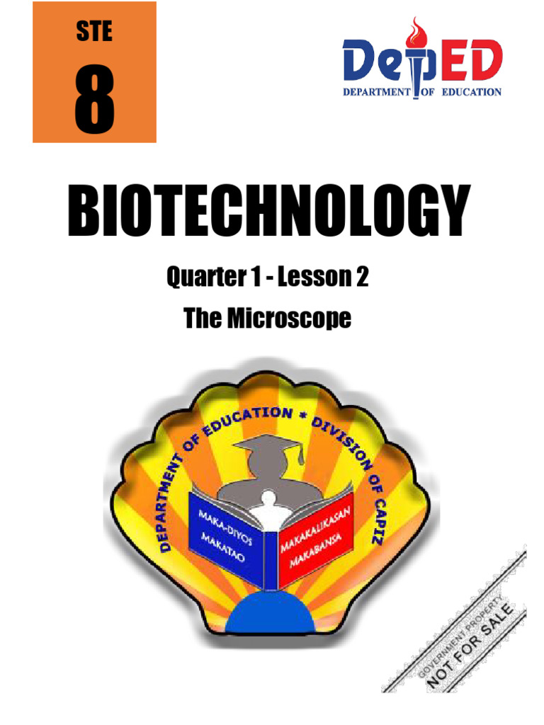 STE Biotechnology (Lesson 2) 0c0 | PDF | Microscope | Atomic