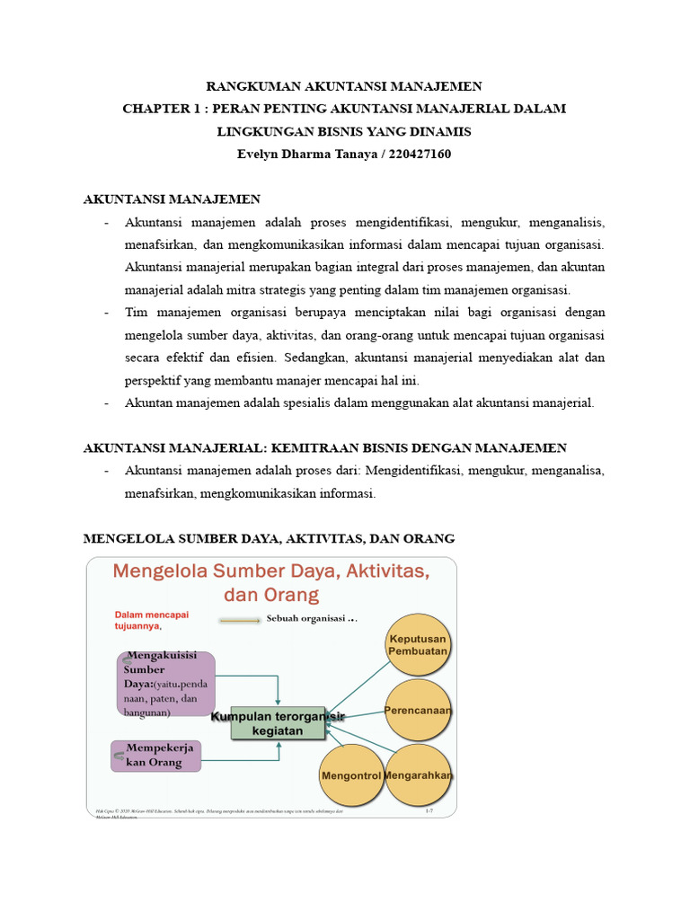 Akmen Chapter 1 | PDF | Bisnis | Pengelolaan Keuangan & Uang