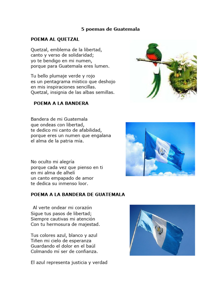 5 Poemas de Guatemala | PDF | Minotauro