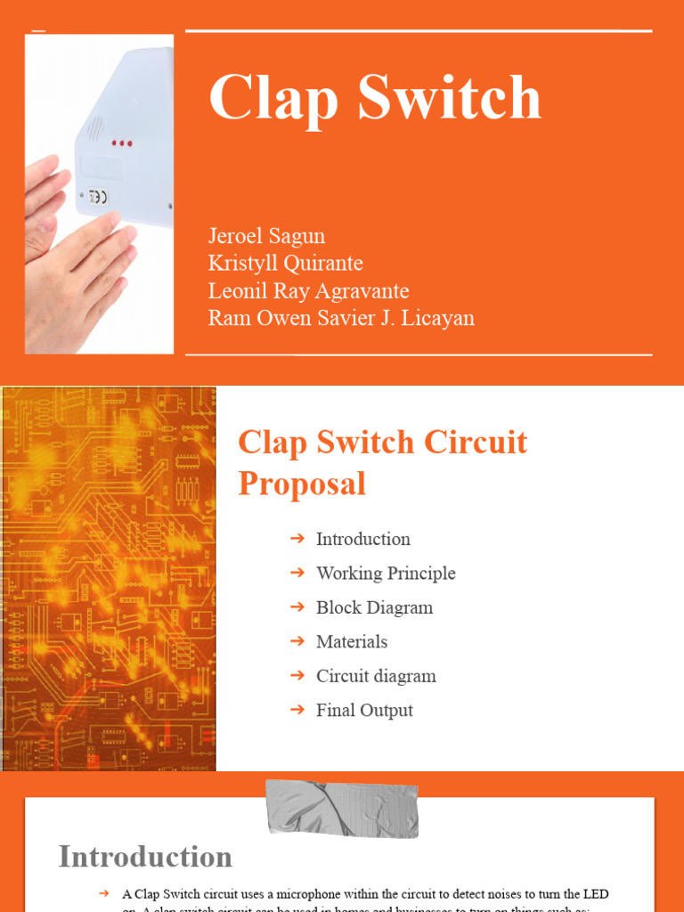 Clap Switch Proposal | PDF