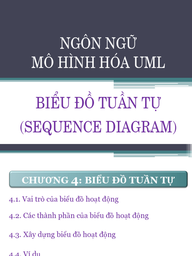 Ngon Ngu Mo Hinh Hoa UML - Chuong 4 - Bieu Do Tuan Tu | PDF