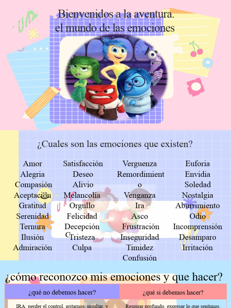 Expo 1. El Mundo de Las Emociones | PDF | Las emociones | Asco