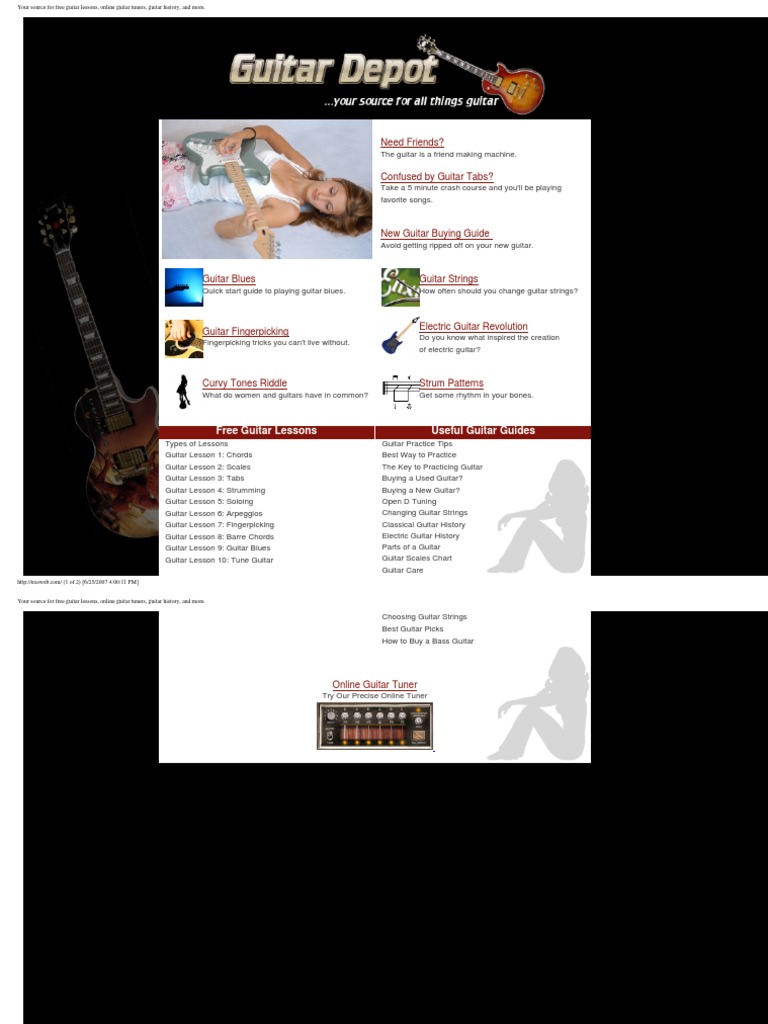 Guitar Lesson Book | PDF | Guitars | Musical Techniques