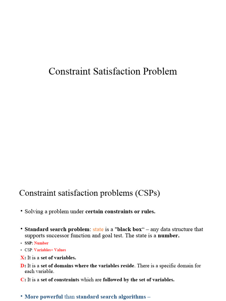 Constraint Satisfaction | PDF | Combinatorics | Computer Science
