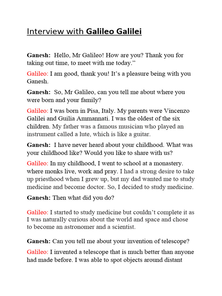 Galileo Script | PDF