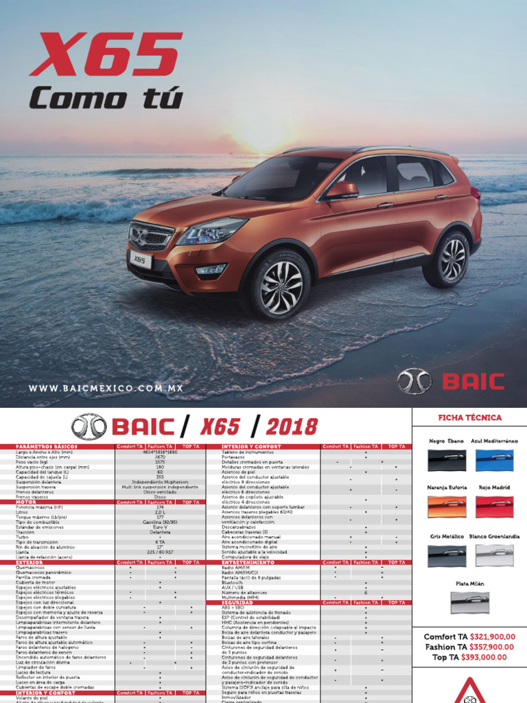 Baic X65 2018 MX | PDF