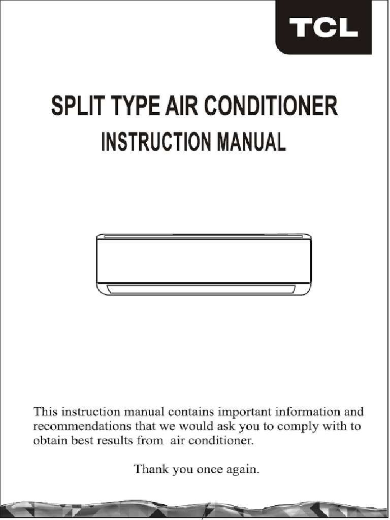 TCL - Split System - AC - Owners - Manual | PDF | Air Conditioning | Applied And ...