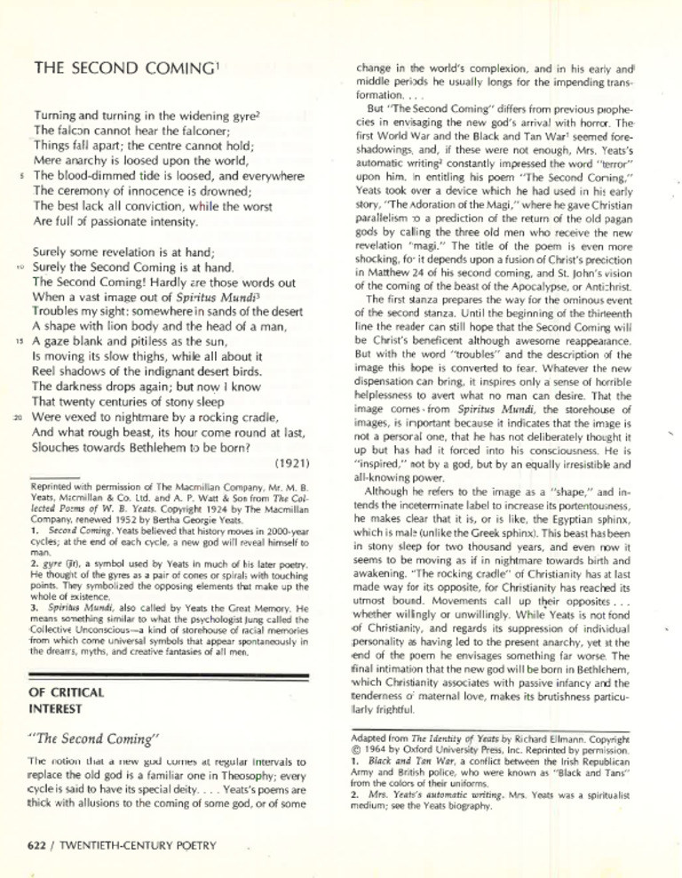 The Second Coming | PDF