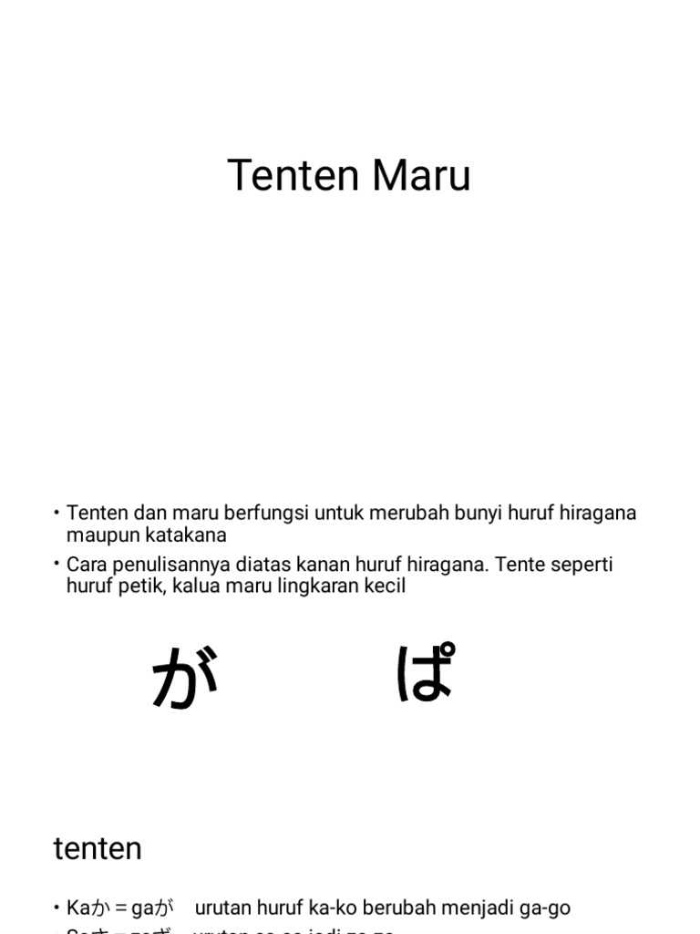 Tenten Maru | PDF