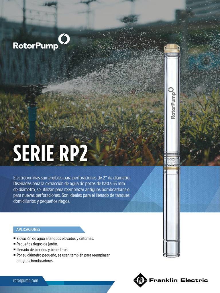 (2 PULGADAS) ARG - Brochure - Serie-RP2 - 2022.pdf - 05218 | PDF | Materiales