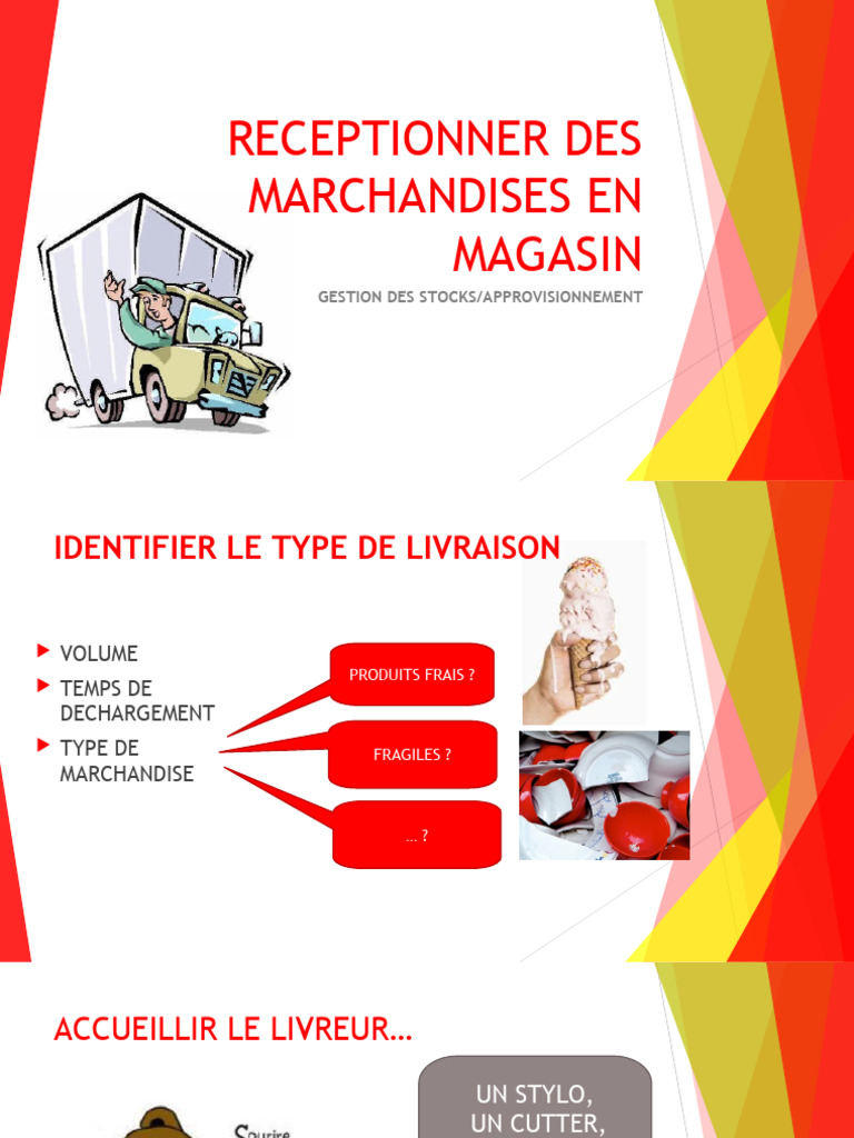 1 Réceptionner Des Marchandises | PDF | Transport